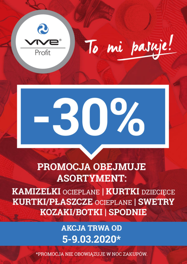 Nie zwalniamy z promocjami w sklepach VIVE Profit! – VIVE Textile Recycling
